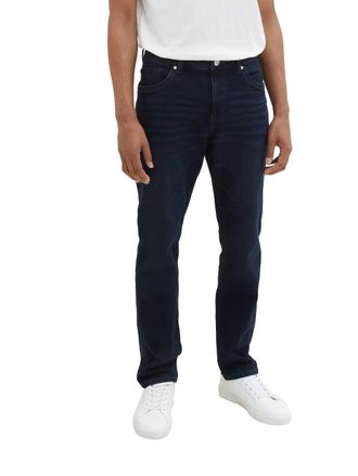 Tom Tailor Herren Josh Regular Slim Jeans, blue black denim, 32/32