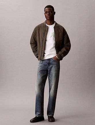 Calvin Klein Grafisches Logo-sweatshirt - Bright White - Herren - XXL