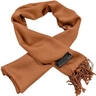 CJ Apparel &Eacute;charpe n&eacute;palaise pour homme - Couleur unie - Tendance - Pour le visage/le cou - Fabriqu&eacute;e &agrave; la main au N&eacute;pal, Orange kaki, taille unique