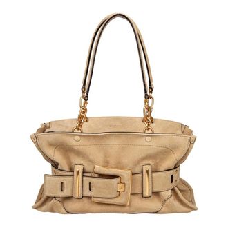 Balmain Anthem Schultertasche - - Bags - Damen - Beige - ONE SIZE