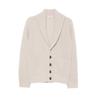 KANGRA Gerippte Strickjacke mit Rei&szlig;verschluss - - Knitwear - Herren - Beige - XL