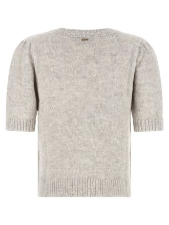 Twin-Set Sequin Diamond Jacquard Sweater - Grey