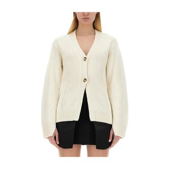 Helmut Lang Femme, Pulls, Beige, Taille: 42 FR Cardigans