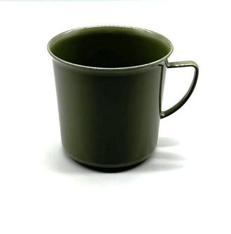 Kimmel Tasse à thé, à café, camping, réutilisable, incassable, 330 ml, en plastique, olive