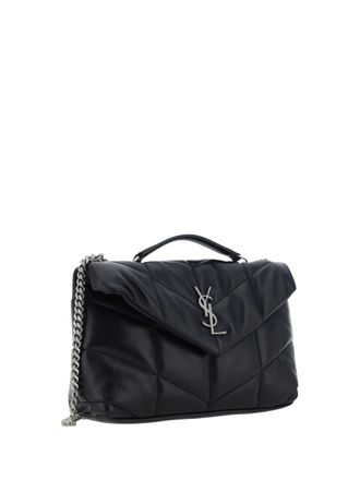Saint Laurent Womens Mini Shoulder Bag Nero Lamb Ovis Aries