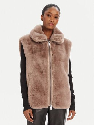 Pinko Bodywarmer Deyn Gilet 105107 A2WN D01 Beige Regular Fit