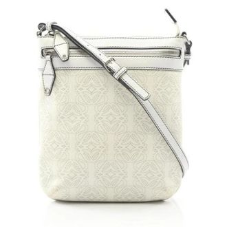 Loewe Pre-owned Canvas Schultertasche - - Pre-owned - Damen - Wei&szlig; - ONE SIZE