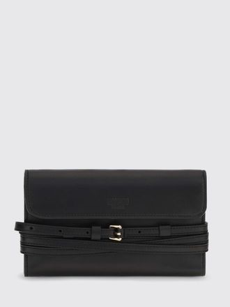 Moschino Mini sac bandouli&egrave;re Tie Me en cuir avec cha&icirc;ne