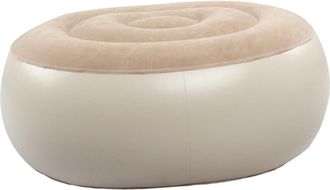 PartyKindom Aufblasbarer Kompakter Flock Sitzhocker Langlebiger PVC Fußhocker Vielseitig für Flugzeug Bahn und Outdoor Leicht Tragbar Sitz und Fußstützelement