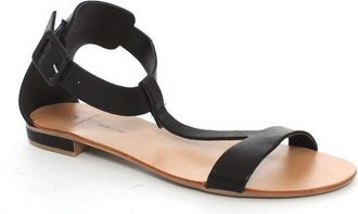Pieces Damen SAFFI Leather Sandal BLK Riemchensandalen, Schwarz (Black C-N10)