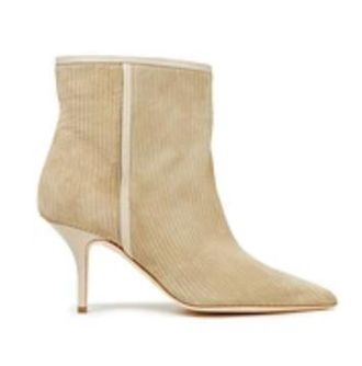 Malone Souliers Ribbed Suede Dilara Ankle Boots Size 39