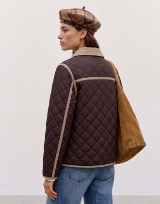 Vero Moda veste matelass&eacute;e chocolat-Marron
