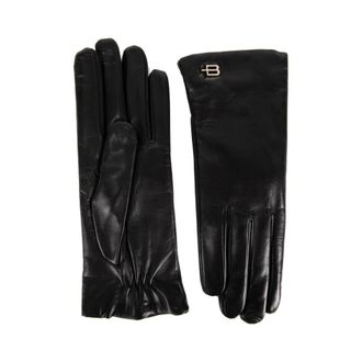 Baldinini Femme, Accessoires, Noir, Taille: 8 1/2 IN Gants en Cuir pour Femmes