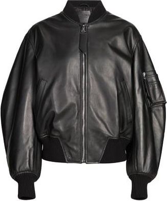 The Attico Die Attraktivität - Weste in Lammleder - schwarz