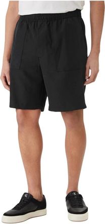 Calvin Klein Homme, Shorts, Noir, Taille: XL Tencel Pull On Short