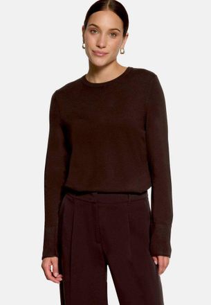 Zero Strickpullover Damen mit Stehkragen (1-tlg) Material