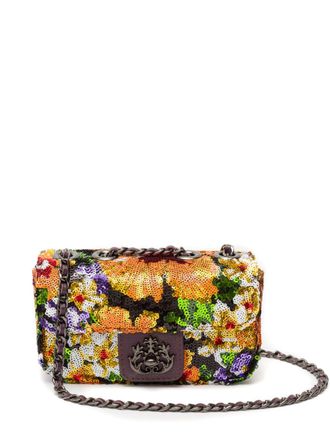 Isla mini sac porté épaule Anne à sequins - Jaune