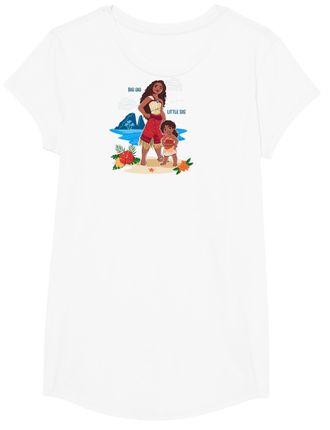 Disney Moana 2 Big Sis Little Sis Oceania Tropical Duo T-Shirt