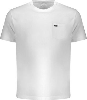 Lee Homme, Tops, Blanc, Taille: S T-shirt &agrave; manches courtes