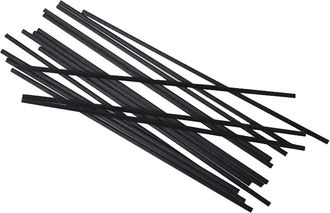 Amosfun 50 St&uuml;ck Aroma Diffusorst&auml;bchen Aus Faser - 3mm Durchmesser 26,5cm Lang Schwarzer Aroma Diffusor Ersatzstab F&uuml;r Duft&ouml;le Im Wohnraum