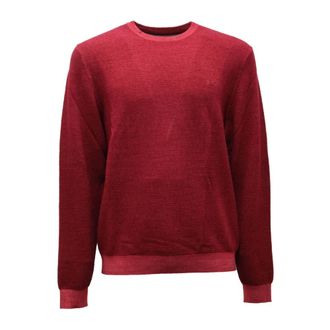 Sun 68 Rund Pullover aus Merinowolle im Vintage-Look - - Knitwear - Herren - Rot - XL