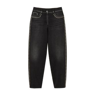 Twin-Set Actitude, Femme, Jeans, Noir, Taille: W28 Jeans Bootcut