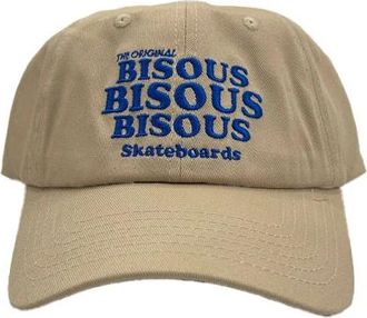 Bisous Skateboards Homme, Accessoires, Beige, Taille: ONE Size Casquette Grease Sand