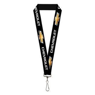 Buckle Down Buckle Down Herren Lanyard-1.0-Chevrolet/Bowtie Black/Gold/White Repeat Schlsselanhnger, Mehrfarbig, Einheitsgröße