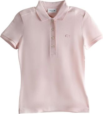 Lacoste embroidered-logo polo shirt - Rose