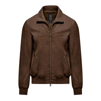 Bomboogie Homme, Vestes, Brun, Taille: 3XL Chel Leather Jacket