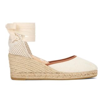 Maneb&igrave; Femme, Chaussures, Beige, Taille: 38 EU Yucat&aacute;n Wedge Espadrilles
