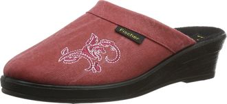 Fischer Markenschuh Fischer Damen Laura Ranken Pantoffeln, Rot (rot 333)