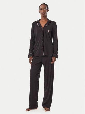 Lauren Ralph Lauren Pyjama ILN92528 Schwarz Regular Fit