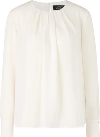 Marc Cain Flie&szlig;ende Bluse mit Rethink Together Stil - - Blouses & Shirts - Damen - Wei&szlig; - XL