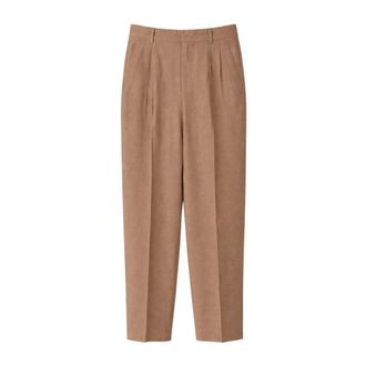 Rossi Rossi, Femme, Pantalons, Brun, Taille: 36 FR Noa Crop Business Linen