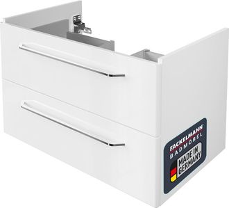 Fackelmann Waschtischunterschrank Milano/Badschrank mit Soft-Close-System/Ma&szlig;e (B x H x T): ca. 80 x 49,5 x 48 cm/Waschbeckenunterschrank mit 2 Schubladen/Korpus