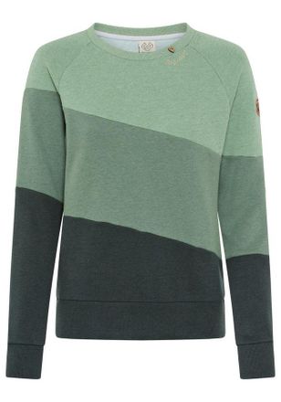 Ragwear Sweater JOHANKA BLOCK aus Baumwolle und Polyester, normale Passform, mit Rundhalsausschnitt