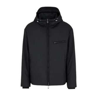 Armani Herren Kapuzenjacke Gef&uuml;ttert Stilvoll - - Jackets - Herren - Schwarzk - M