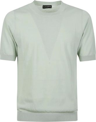 Ballantyne Homme, Pulls, Vert, Taille: M Pull Uni &agrave; Manches Courtes