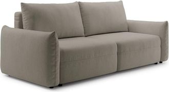 Selsey Selsey Theolla - 3-Sitzer-Schlafsofa mit Chenille und Bettkasten, Beige