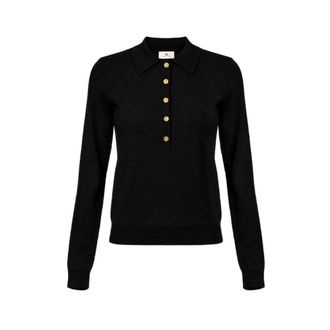 Elisabetta Franchi Femme, Pulls, Noir, Taille: 40 FR Pull en m&eacute;lange de cachemire