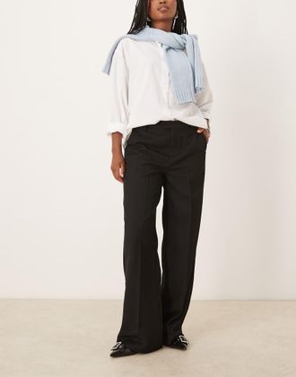 Gina Tricot Gina Tricot - Pantalon large habillé - Noir