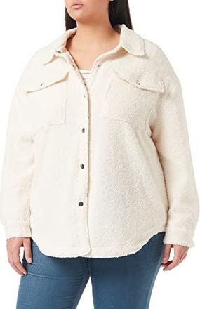 Urban Classics Femme Ladies Sherpa Overshirt Chemise, Sable Blanc, 4XL