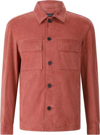 Arma Homme, Vestes, Rouge, Taille: 2XL Veste en cuir Mex