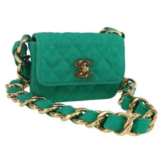 Chanel Pre-owned Canvas Mini Bag - - Pre-owned - Damen - Gr&uuml;n - ONE SIZE