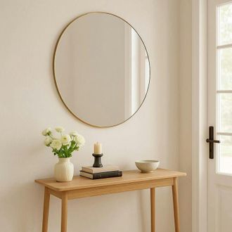 Pier Import Pier Import - Miroir rond avec cadre doré ø100 cm seoul