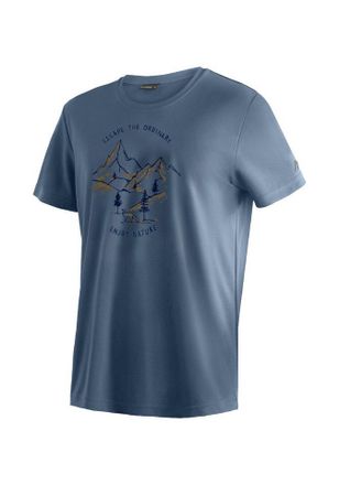 Maier Sports T-Shirt Dieter Print Herren Kurzarmshirt, leichtes Sommer Funktionsshirt, Rundhals, Reg Fit