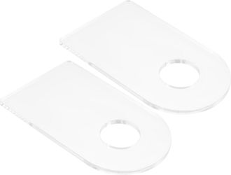 Angoily 2 Stück Acryl Weinflaschenhalter Kompakt Stabil für Theke und Zuhause Modernes Flaschenregal Stylishes Design Kratzfest Langlebig Vielseitig für Resta