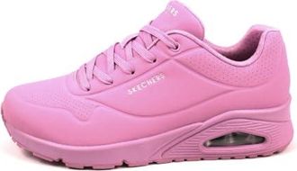 Skechers Uno Stand on Air Baskets pour Femme, Pink Durabuck/Mesh, 36.5 EU