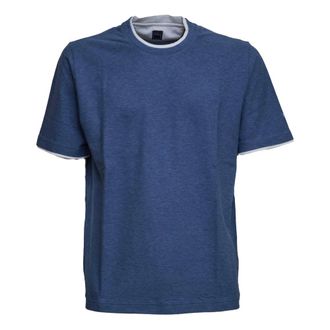 Fedeli Homme, Tops, Bleu, Taille: XL Girocollo Manica corta
